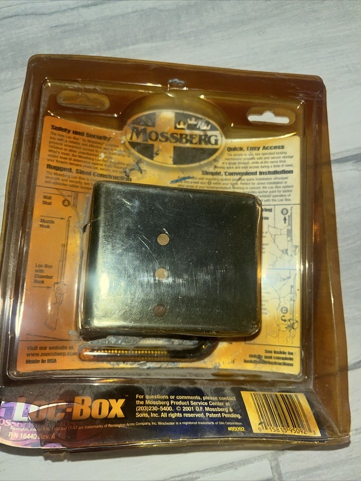 Mossberg Loc Box Wall Mounted Firearm Security System Distressed Box | eBay