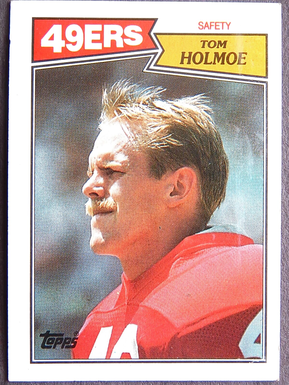 Tom Holmoe #124 Topps 1987 Football Card (San Francisco 49ers) VG | eBay