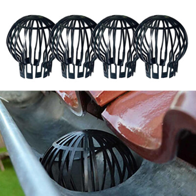 4PCS Gutter Balloon Guard Downpipe Filters Debris Down Pipe Leaf Cover ...