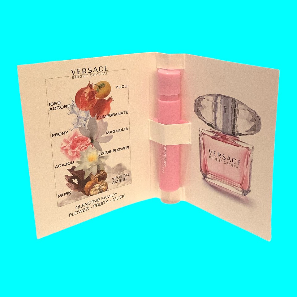 VERSACE BRIGHT CRYSTAL .03 oz 1 ml Eau De Toilette Spray Mini/Travel ...