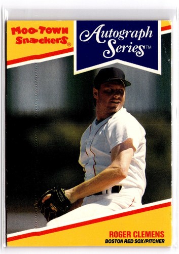 1992 Mootown Snackers Roger Clemens #4 Boston Red Sox | eBay