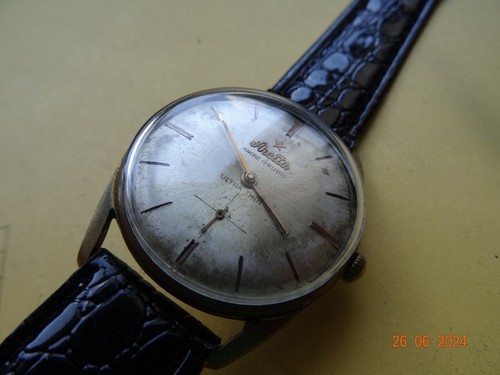 Vintage old RARE MECHANICAL SWISS Watch ARETTA ULTRA THIN 17 J | eBay UK