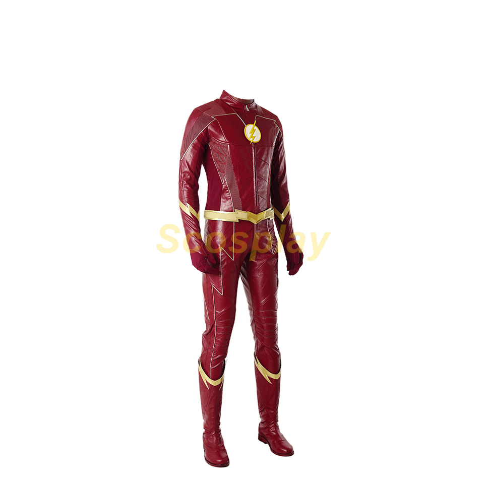 The Flash Barry Allen Costume The Flash Season 4 cosplay suit fullset ...