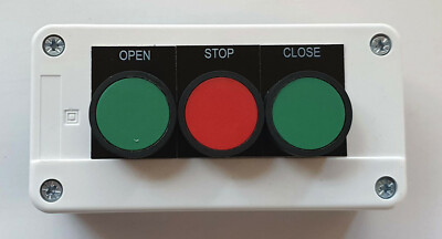 Open Stop Close push button station switch, new in box, GST invoice ...