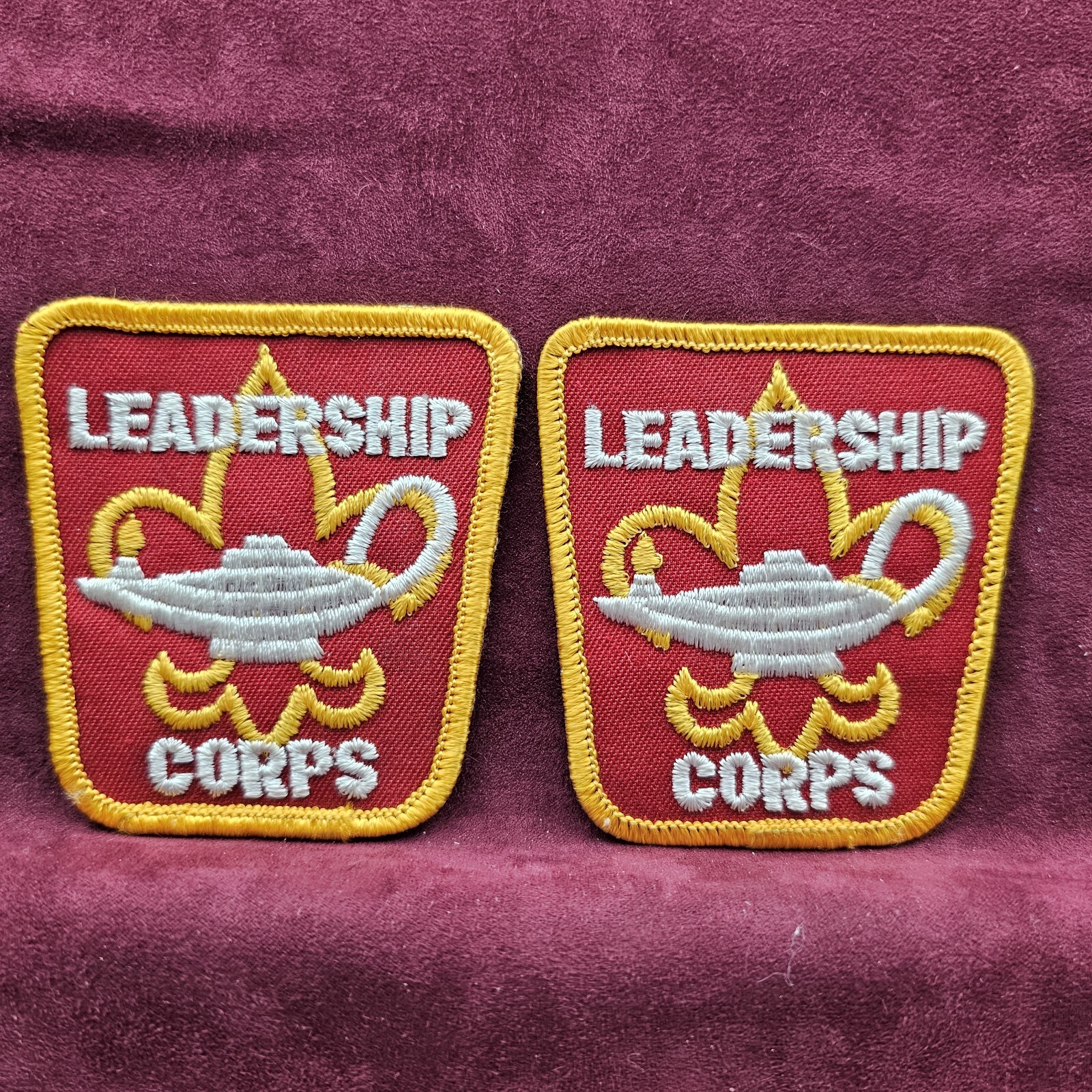 Boy Scouts Of America Vintage 70s Lot Of 2 Leadership Corps Patches | eBay
