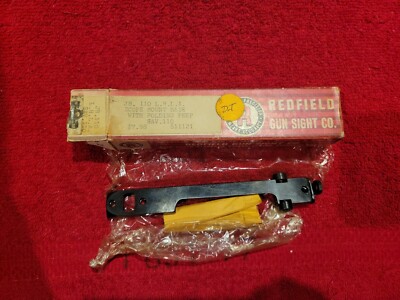 NOS REDFIELD JR 110 LH SCOPE MOUNT BASE FOLDING PEEP SIGHT SAVAGE 110 ...