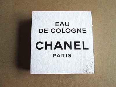 EAU DE COLOGNE 1 SEALED PACK 50 CHANEL PERFUME BLOTTER CARDS NEW CC ...