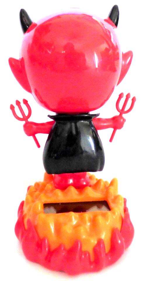 New Solar-Powered Dancing Valentine Devil with Fire Base | eBay