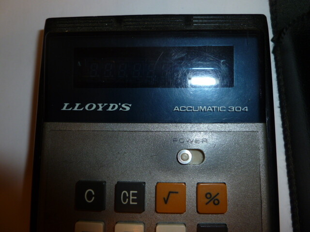LLoyd`s Accumatic 304 vintage LED calculator turns on doesn't calculate ...