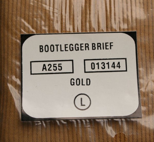 Vintage UNDERGEAR International Male Cotton Gold Bootlegger Brief L NIP ...