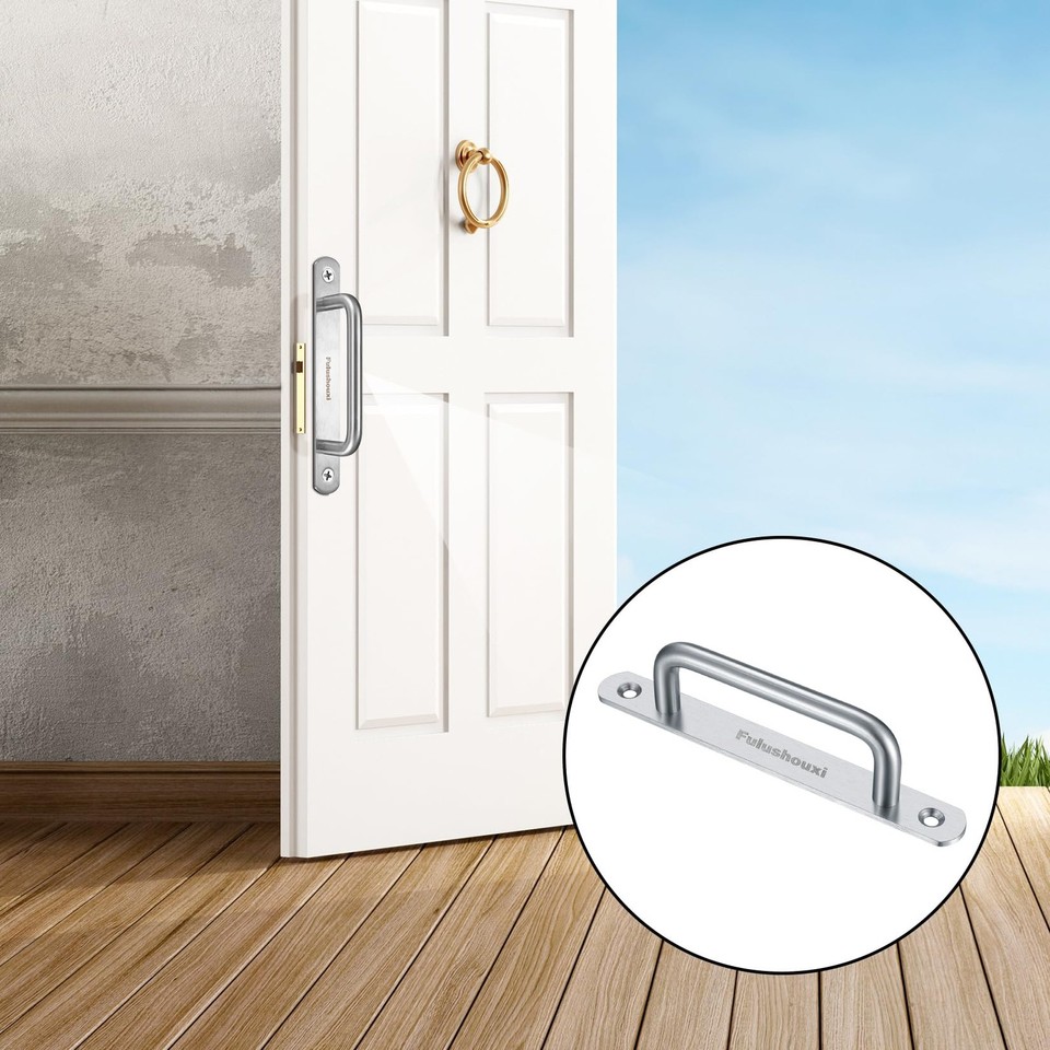 2Pcs Barn Door Handles,Sliding Door Pull Handles, Stainless Steel ...