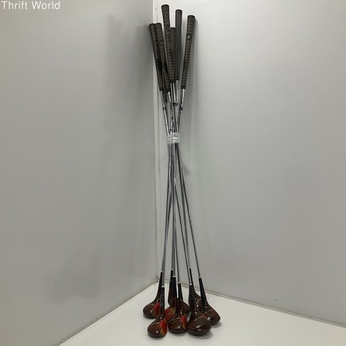 Vintage Power Bilt Laminated Wood Golf Club Wood Set Lot of 8 Made in ...
