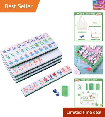American Mahjong Tile Set, 166 Green Mahjong Tile Set American, Acrylic ...