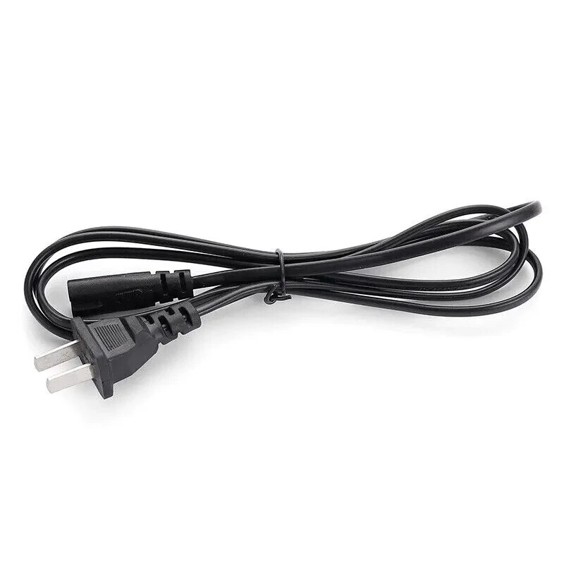 Standard 2 Prong Power Cord Cable AC Adapter Figure 8 US Plug 5FT | eBay
