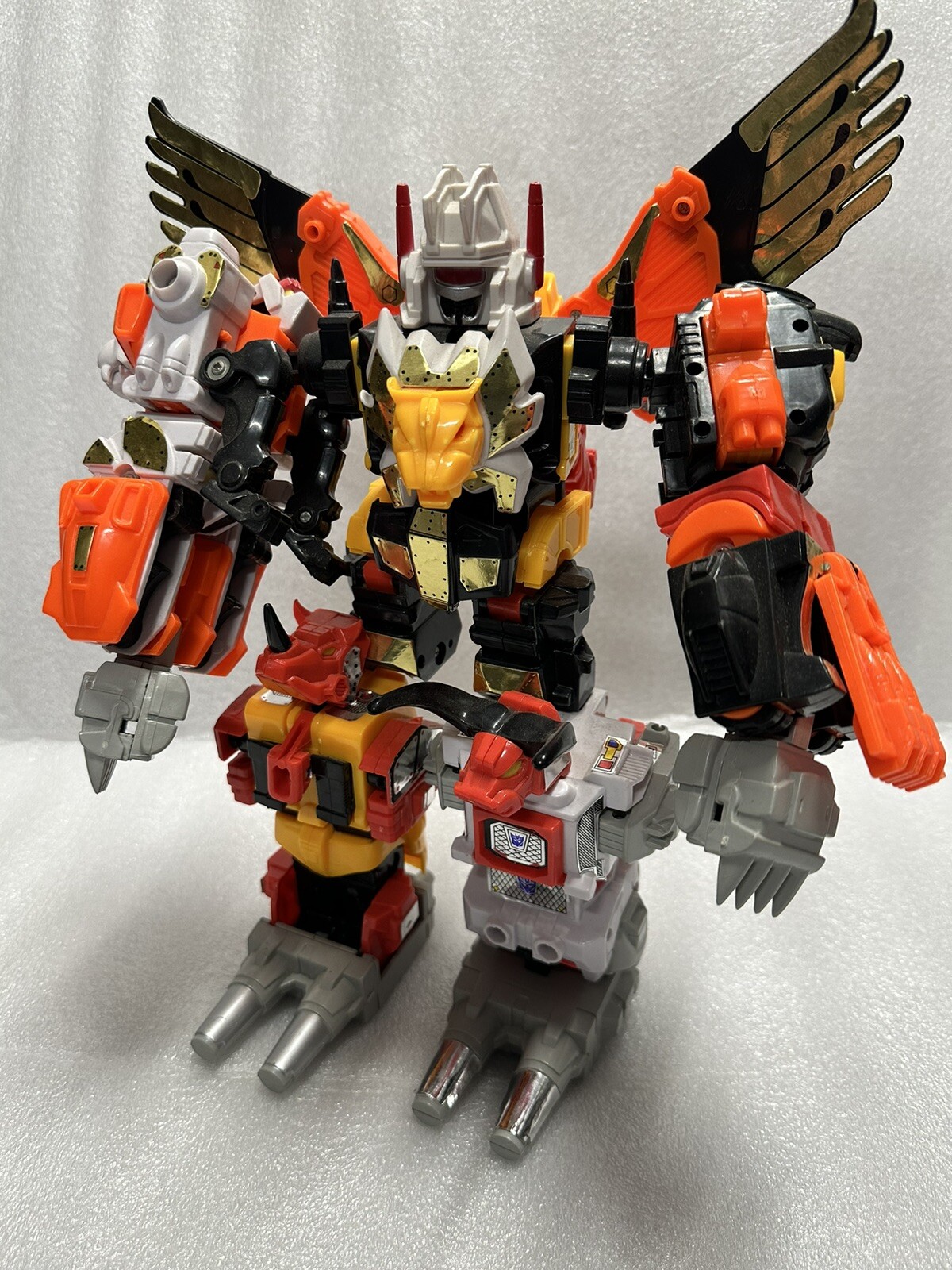 Transformers Extremely RARE WHITE G1 PREDAKING KO 100 % Complete ...