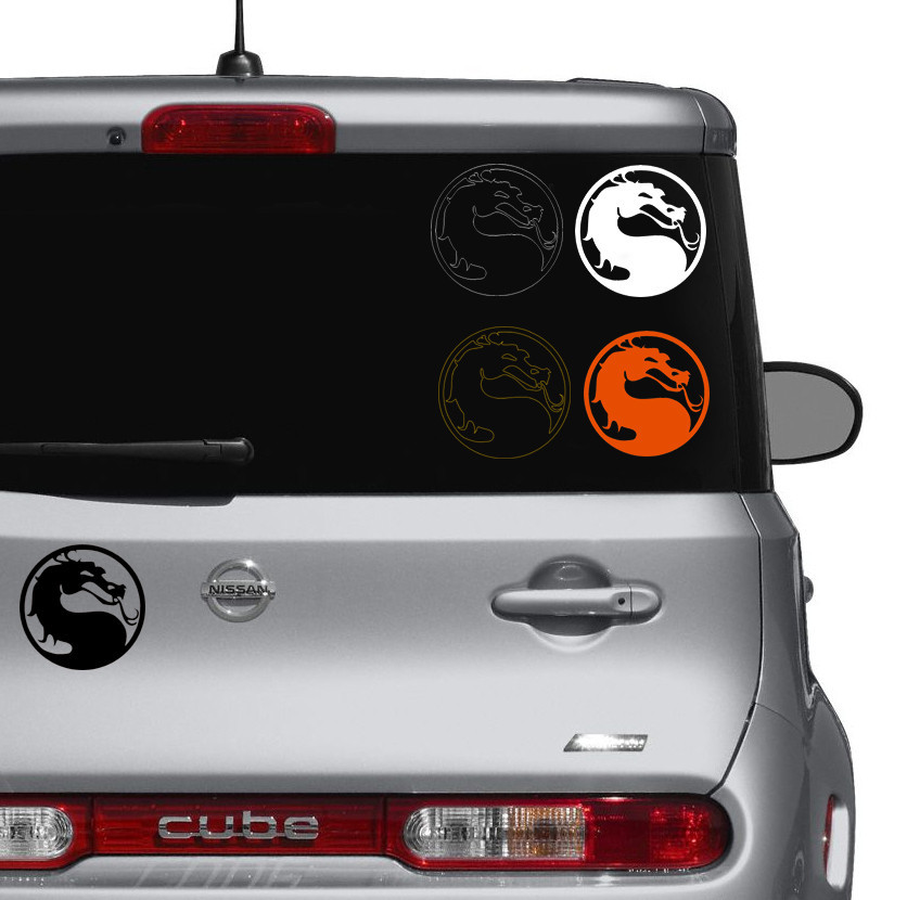 Mortal Kombat Vinyl Decal Sticker Car Window Décor Wall iPad Dragon ...