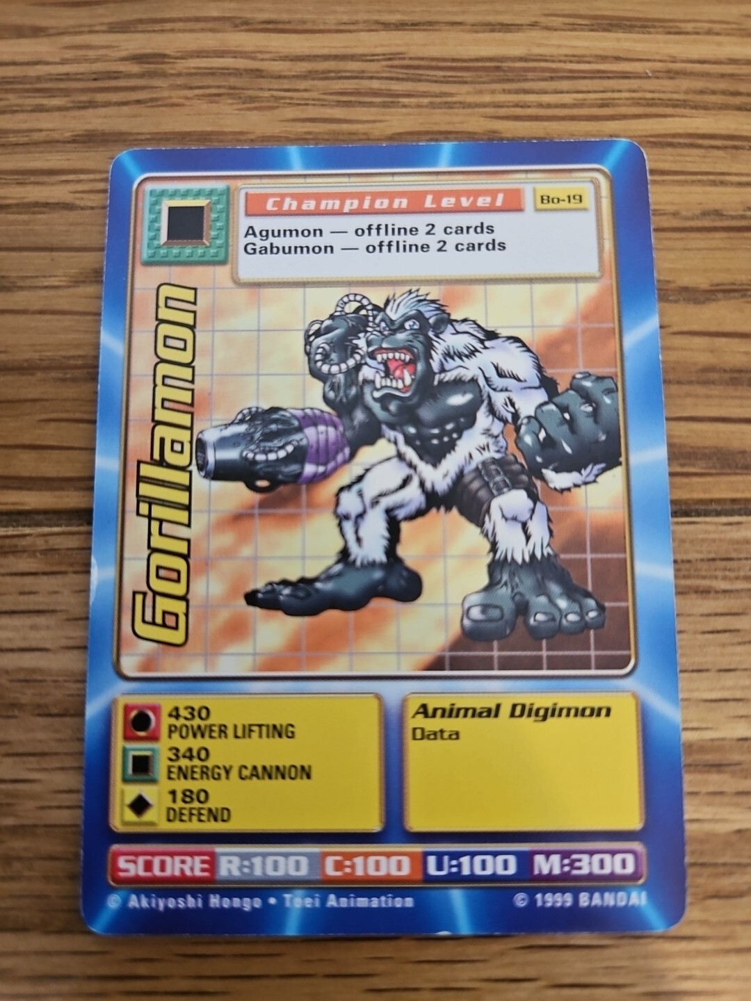 Gorillamon Bo-19 Digimon Trading Card TCG 1999 Bandai | eBay