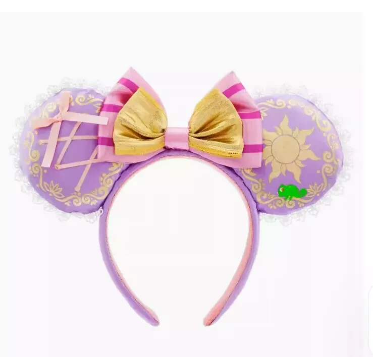Authentic 2024 Disney Parks Tangled Rapunzel pascal Minnie Ear Headband ...