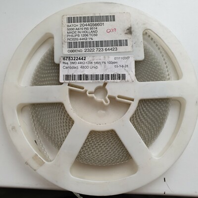 10 x 44.2K 1/4W 1% 100PPM SMD PHILIPS RESISTOR. (R454 ...