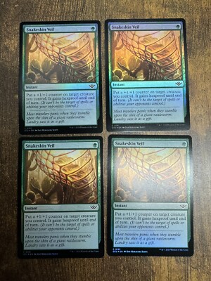 4x FOIL Snakeskin Veil Outlaws at Thunder Junction OTJ MTG Pack Fresh ...