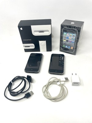 Two Apple iPhone 3GS - 8GB - Black With Original Box And Accessories ...