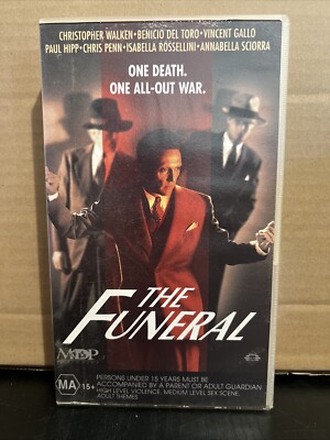 THE FUNERAL • THRILLER • VHS Video Small Box - Christopher Walken - B21 ...