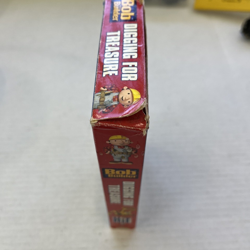Bob the Builder Digging For Treasure VHS Video Yellow Case | eBay