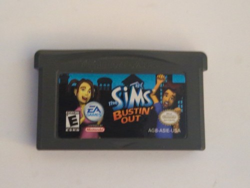 Sims Bustin' Out Nintendo Game Boy Advance 2003 GBA Cartridge ...