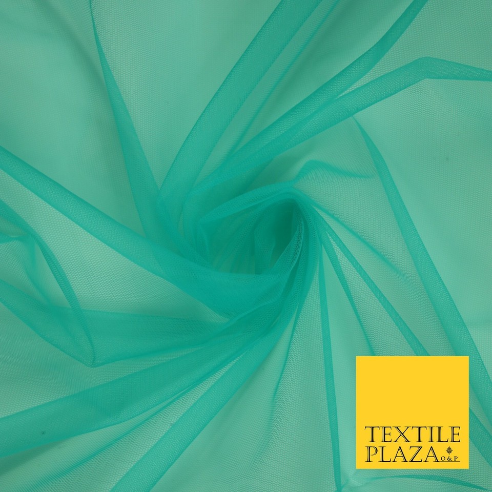 OVER 90 COLOURS - Soft Plain Sheer Tulle Net Fabric Tutu Fairy Veil ...