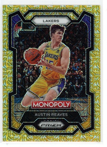 Austin Reaves 2023-24 Prizm Monopoly Gold Millionaire Shimmer #/500 ...