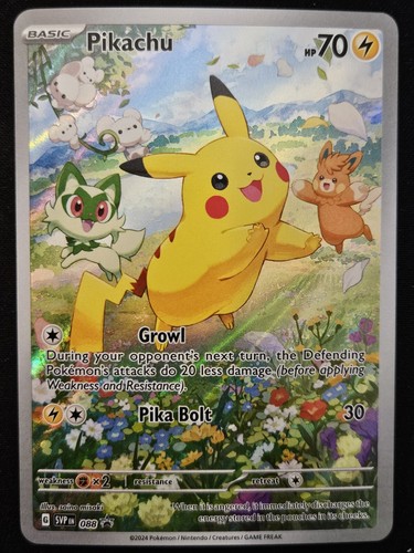 Pikachu SVP088 Black Star Promos FA Paldea Adventure Chest Holo Pokémon ...