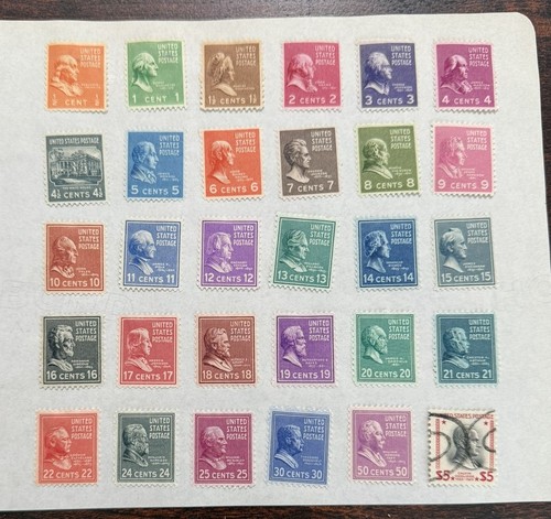 1938 US Postage Stamps (American Presidents Collection) | eBay