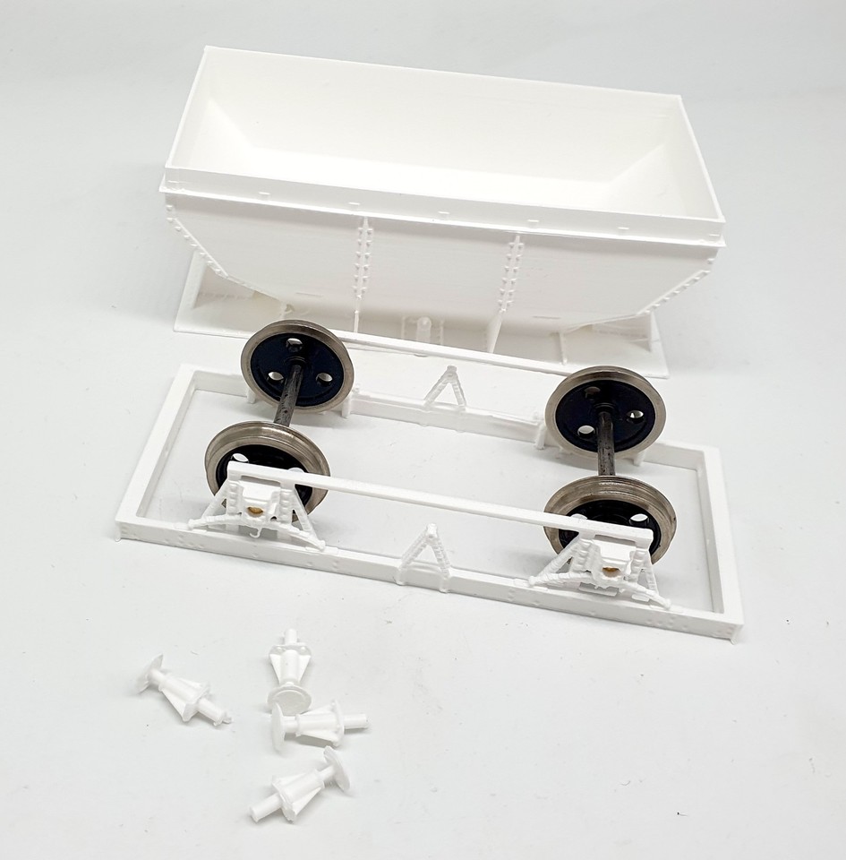 O Gauge 24 ton BR Slag Ballast Hopper Wagon Kit Unpainted Truck LMS ...