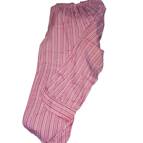 Addonna Striped 2-Piece Set Pajamas Sleepwear Size XL 100% Cotton Pink ...