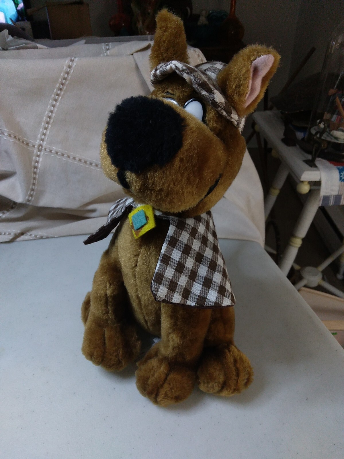 Scooby Doo Plush Sherlock Detective Toy 12” Cartoon Network Vintage ...