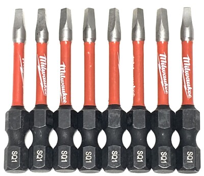 Square SQ1 Milwaukee Shockwave Impact Duty 8 Bit Set Screw Driver Bits ...