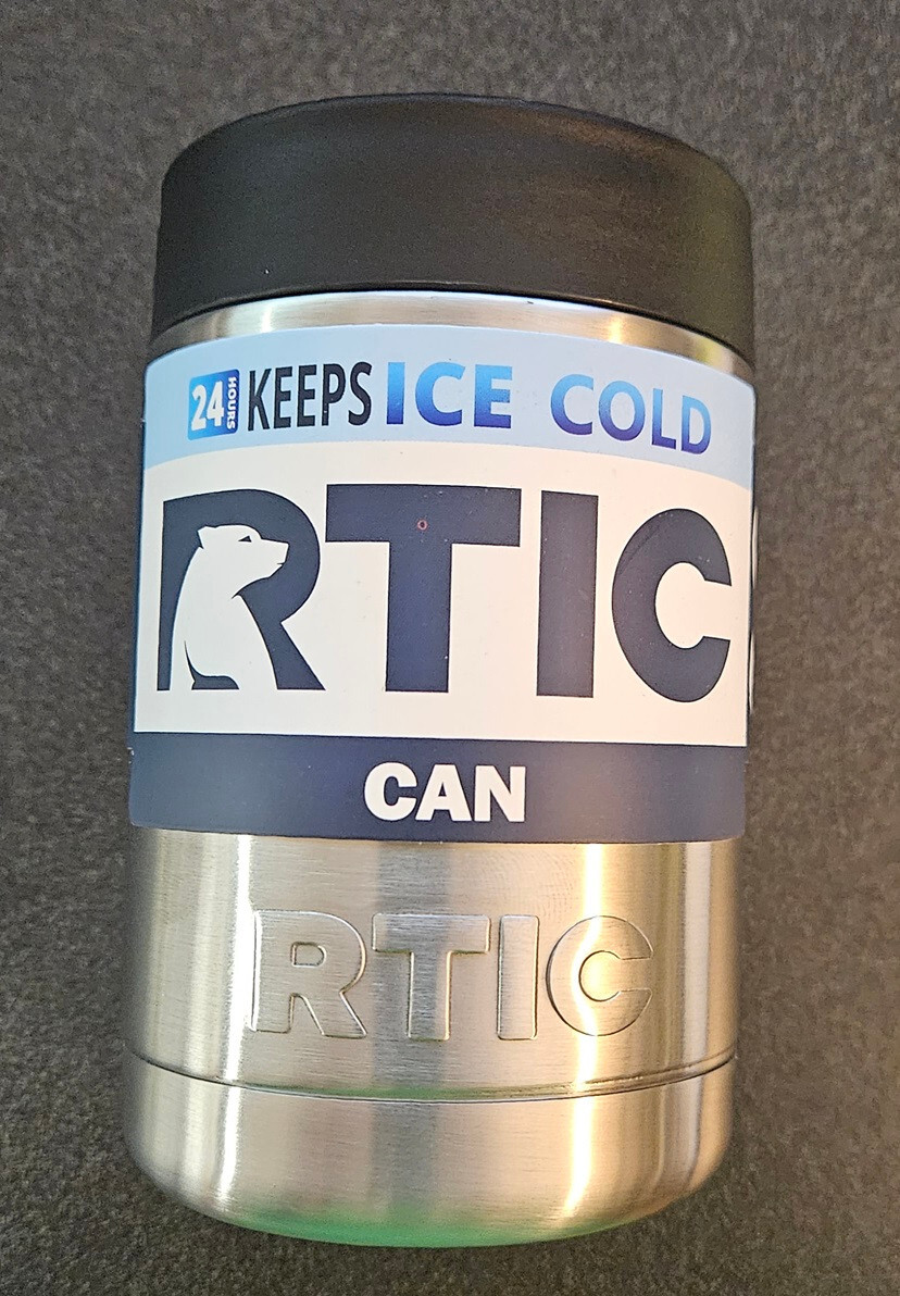 RTIC Insulated Stainless Steel Can Cooler, Fits 12oz Regular Cans ...
