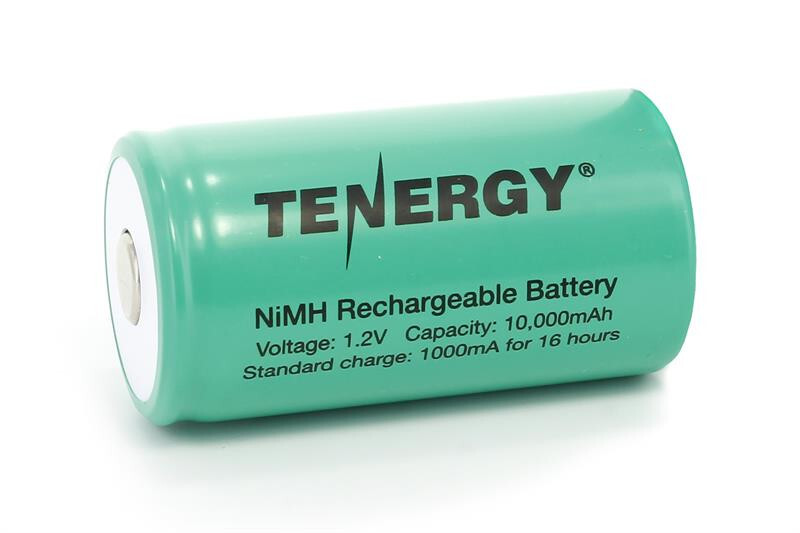 Tenergy 2/3A AA C D F NiMH 1.2V Battery Sizes Cells With or Without ...