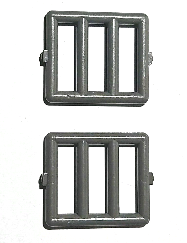 Lego Bar 1 x 4 x 3 Window Grille x2 Part 6016 Old Dark Gray Star Wars ...