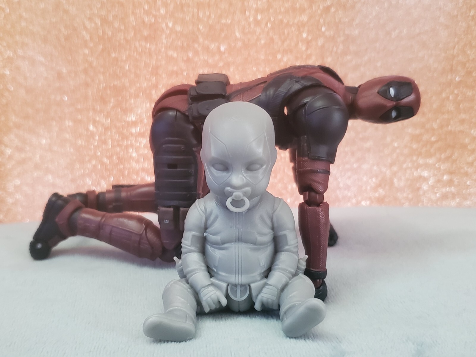 Marvel Legends X-Men Baby Deadpool Babypool Wolverine Movie 1:12 Scale ...