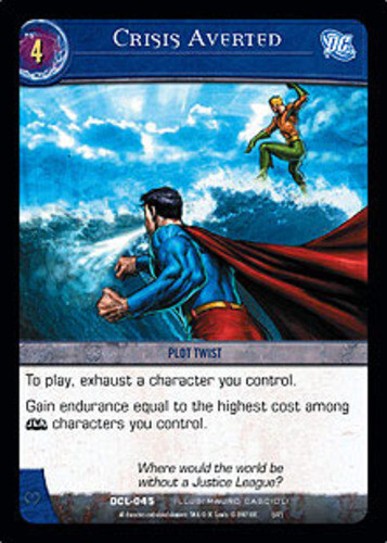 VS System: Crisis Averted [Played] DC Comics Legends TCG CCG Classic ...
