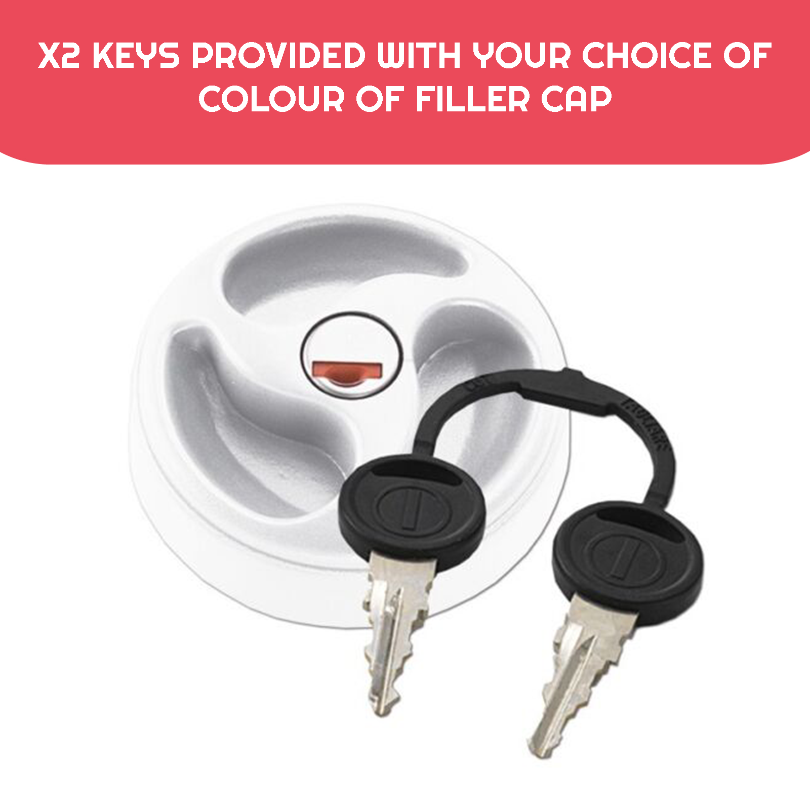 FRESH WATER LOCKING INLET UNIVERSAL FILLER CAP 2 KEYS caravan motorhome ...