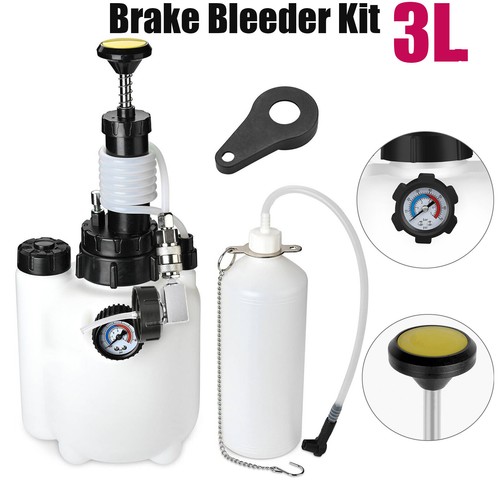 3L Capacity Manual Brake Clutch Bleeder Fluid Tool Power Bleeding Kit ...