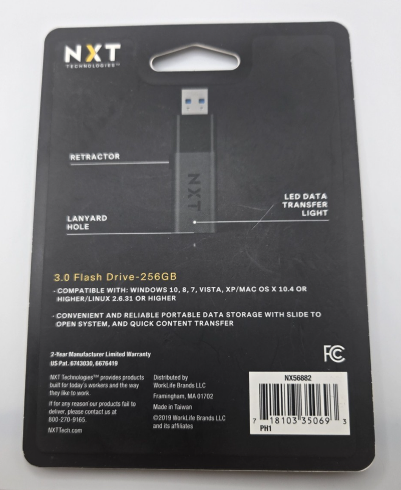 NEW NXT Technologies™ 256 GB USB 3.0 Flash Drive sealed in original package | eBay