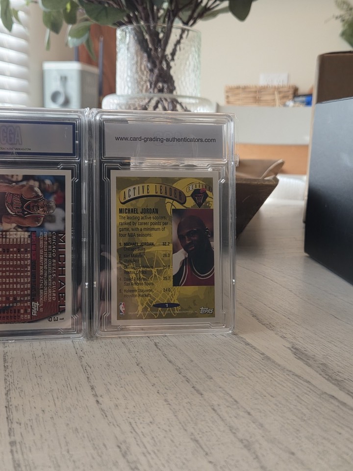 Vintage Michael Jordan Graded 5 Card Lot , Card Grading Authenticators ...