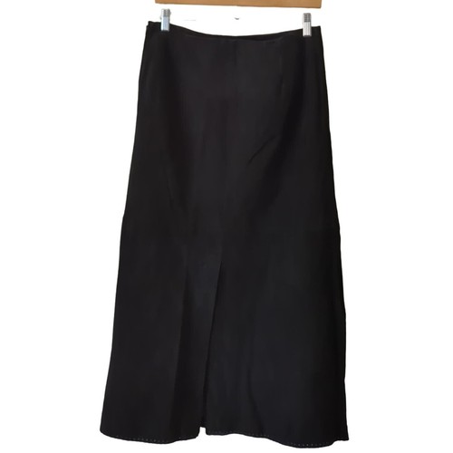 Vintage Marsh Landing Womens Suede Leather Midi Skirt Size 12 Western ...