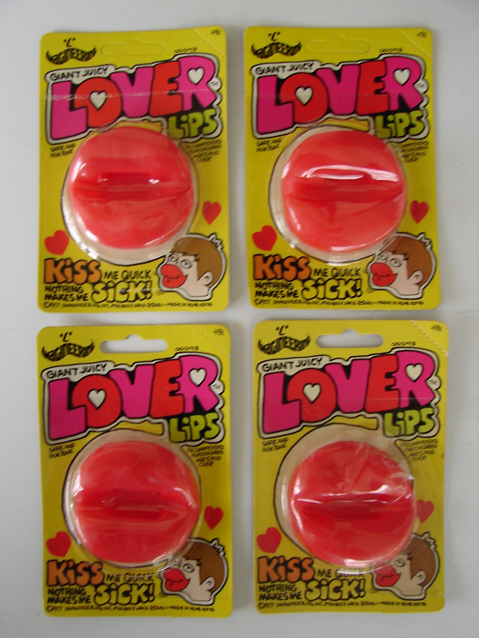 4 NOS Vintage 1977 Imagineering Lovers Lips - Halloween makeup prop ...
