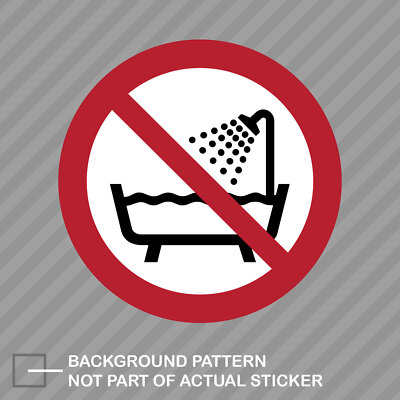 P026 Do Not Use This Device In A Bathtub, Shower Sticker Decal Vinyl ...
