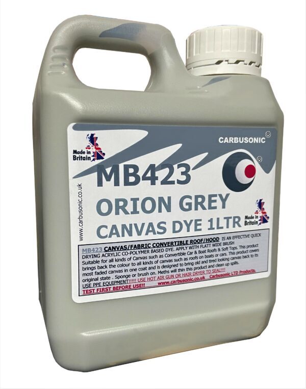 Carbusonic Canvas Dye for Convertibles & Soft Tops Repairs Revives & Re ...