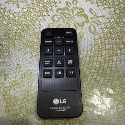 LG Remote Control (COV33552438) for Select LG Sound Bars - Black | eBay